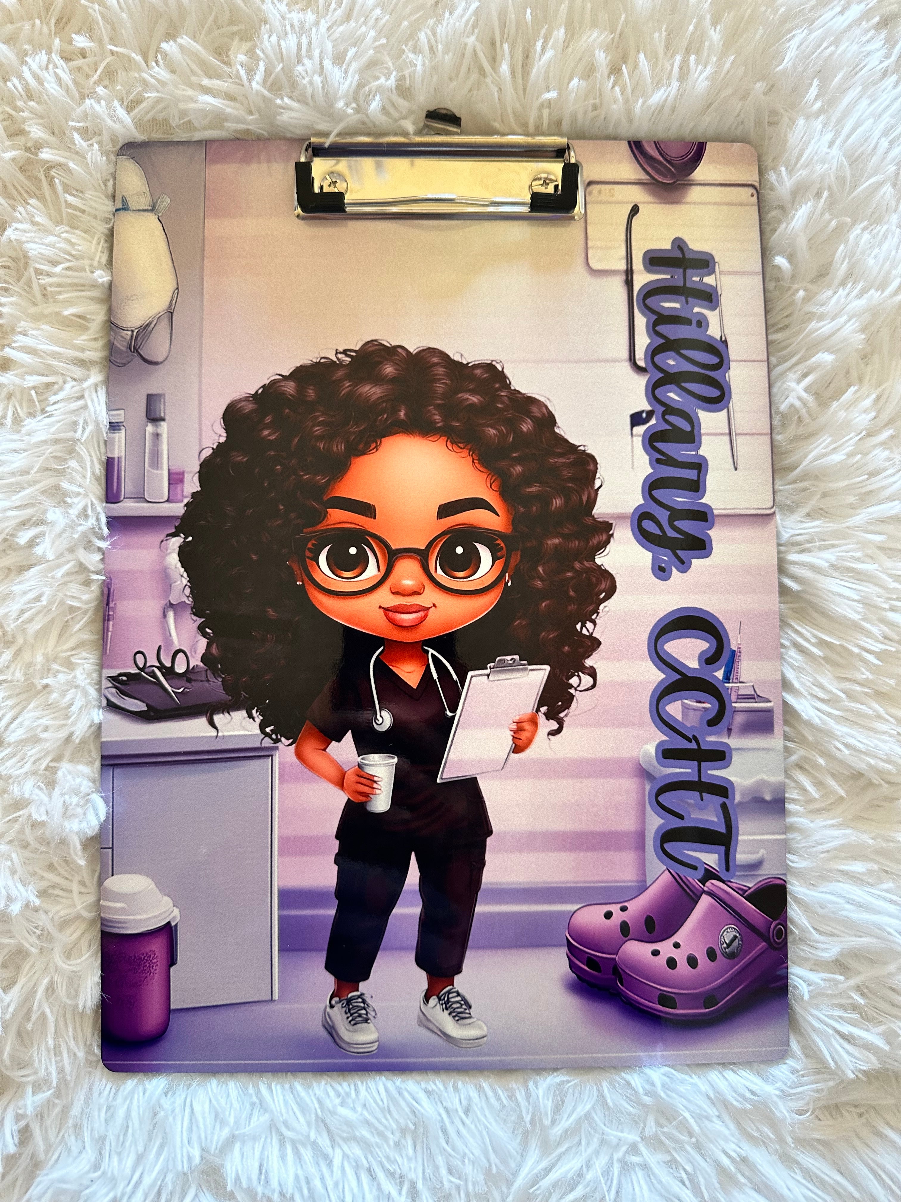Personalized Clipboard with Custom Name and Character Design ...